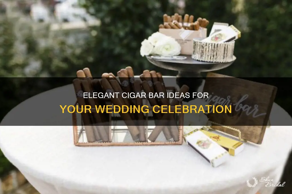 Elegant Cigar Bar Ideas For Your Wedding Celebration | ShunBridal