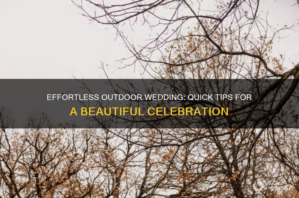 Effortless Outdoor Wedding: Quick Tips For A Beautiful Celebration ...