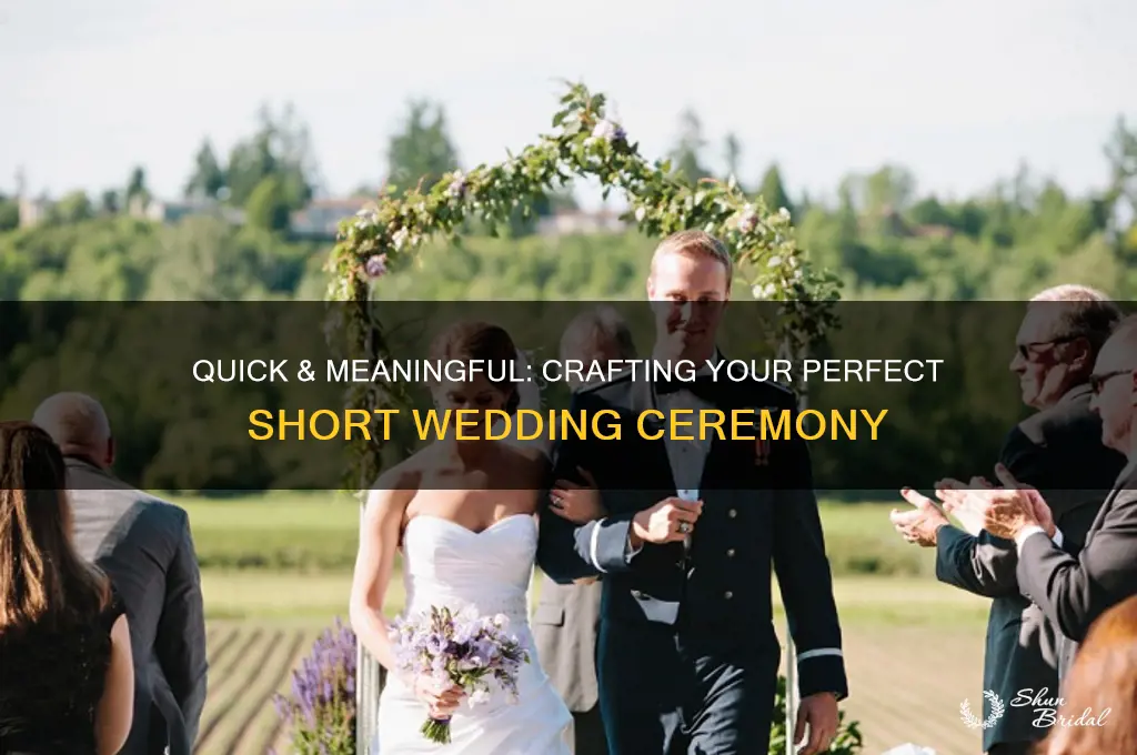Quick & Meaningful: Crafting Your Perfect Short Wedding Ceremony ...