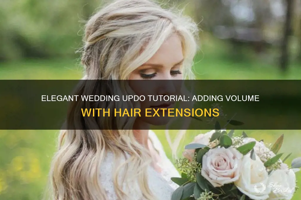 Elegant Wedding Updo Tutorial: Adding Volume With Hair Extensions ...