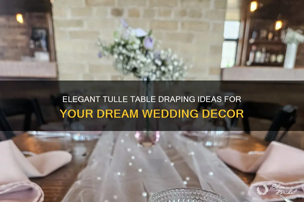 Elegant Tulle Table Draping Ideas For Your Dream Wedding Decor | ShunBridal