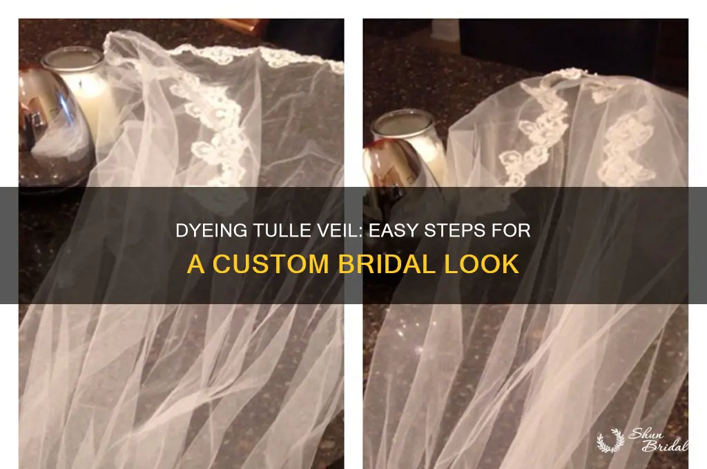 Dyeing Tulle Veil: Easy Steps For A Custom Bridal Look | ShunBridal