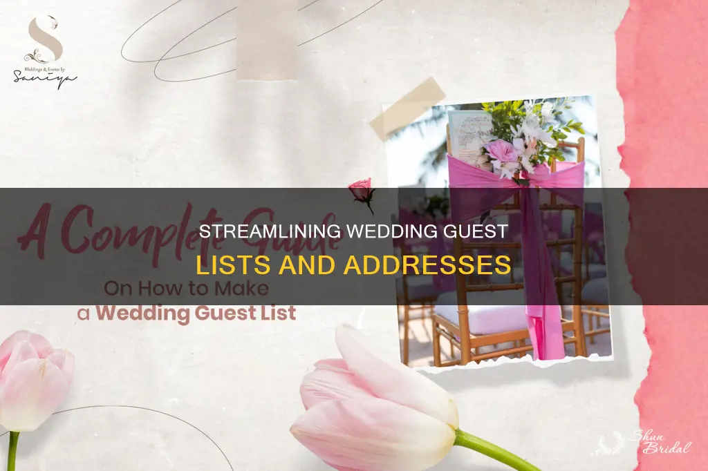 Streamlining Wedding Guest Lists And Addresses | ShunBridal