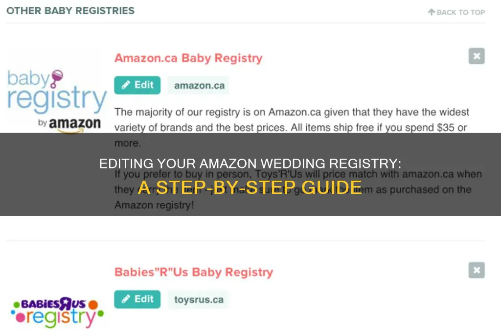 Editing Your Amazon Wedding Registry: A Step-By-Step Guide | ShunBridal