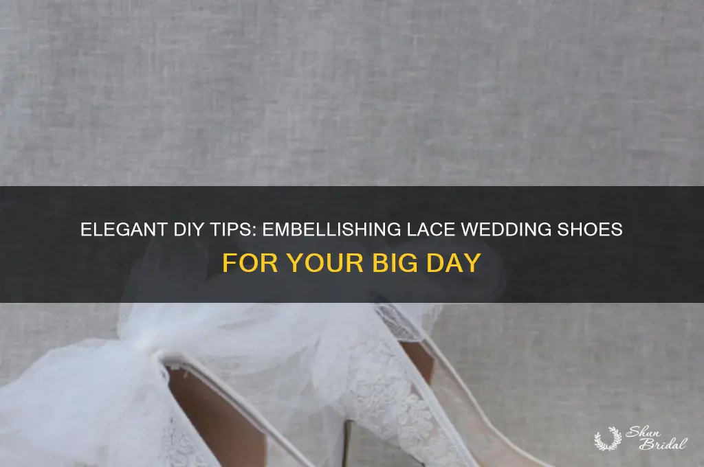 Elegant Diy Tips: Embellishing Lace Wedding Shoes For Your Big Day ...
