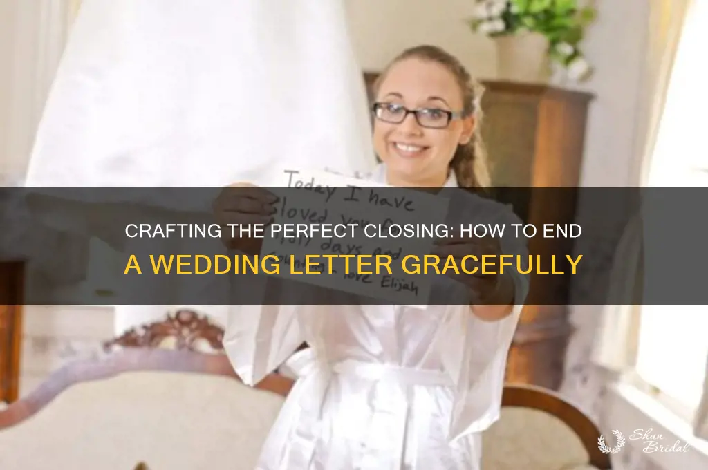 Crafting The Perfect Closing: How To End A Wedding Letter Gracefully ...