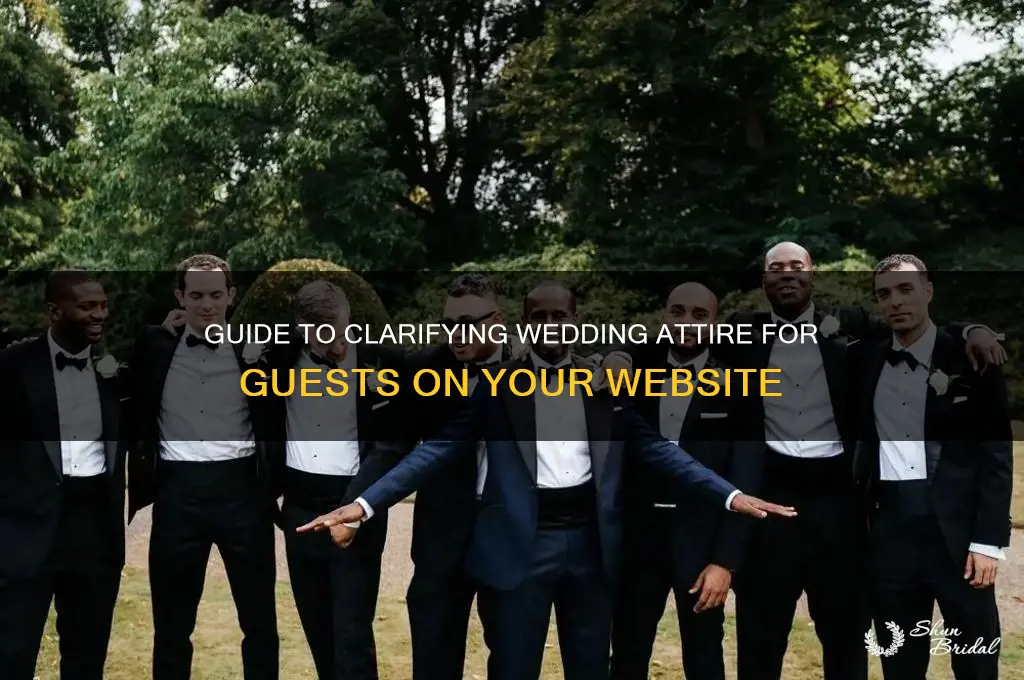 Guide To Clarifying Wedding Attire For Guests On Your Website | ShunBridal