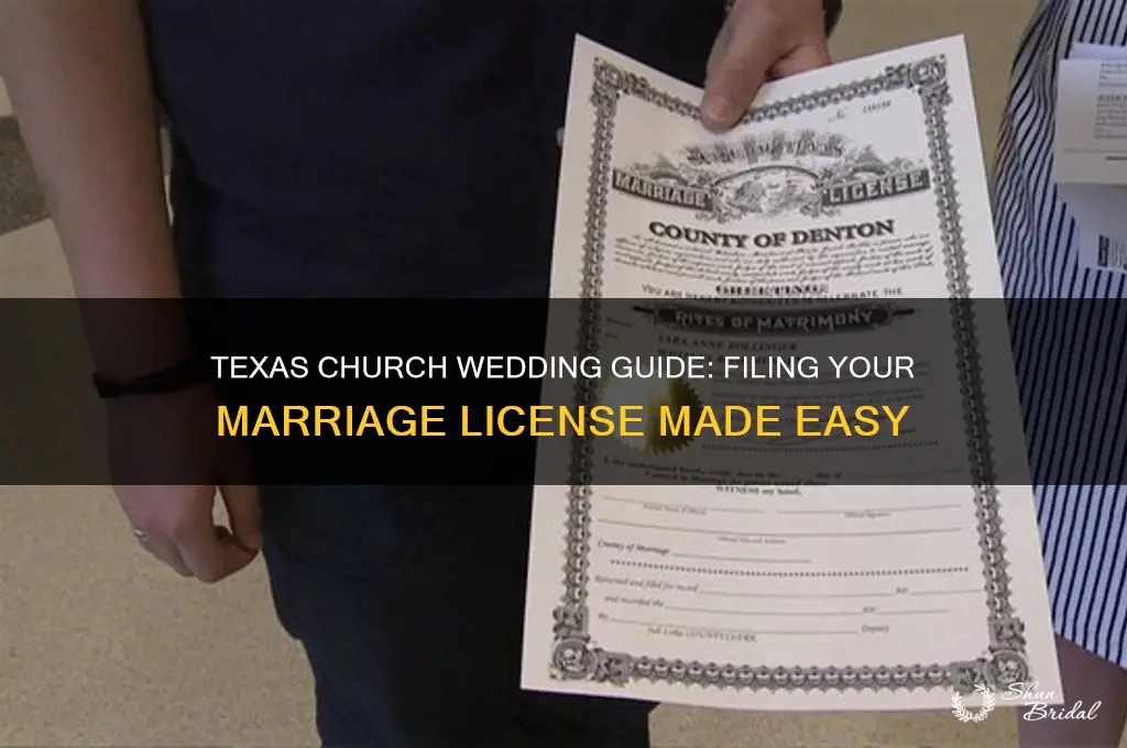 Texas Church Wedding Guide: Filing Your Marriage License Made Easy ...