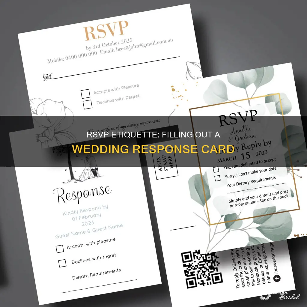 Rsvp Etiquette: Filling Out A Wedding Response Card | ShunBridal