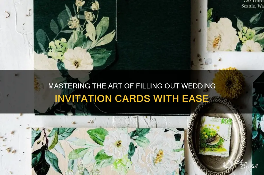 Mastering The Art Of Filling Out Wedding Invitation Cards With Ease ...