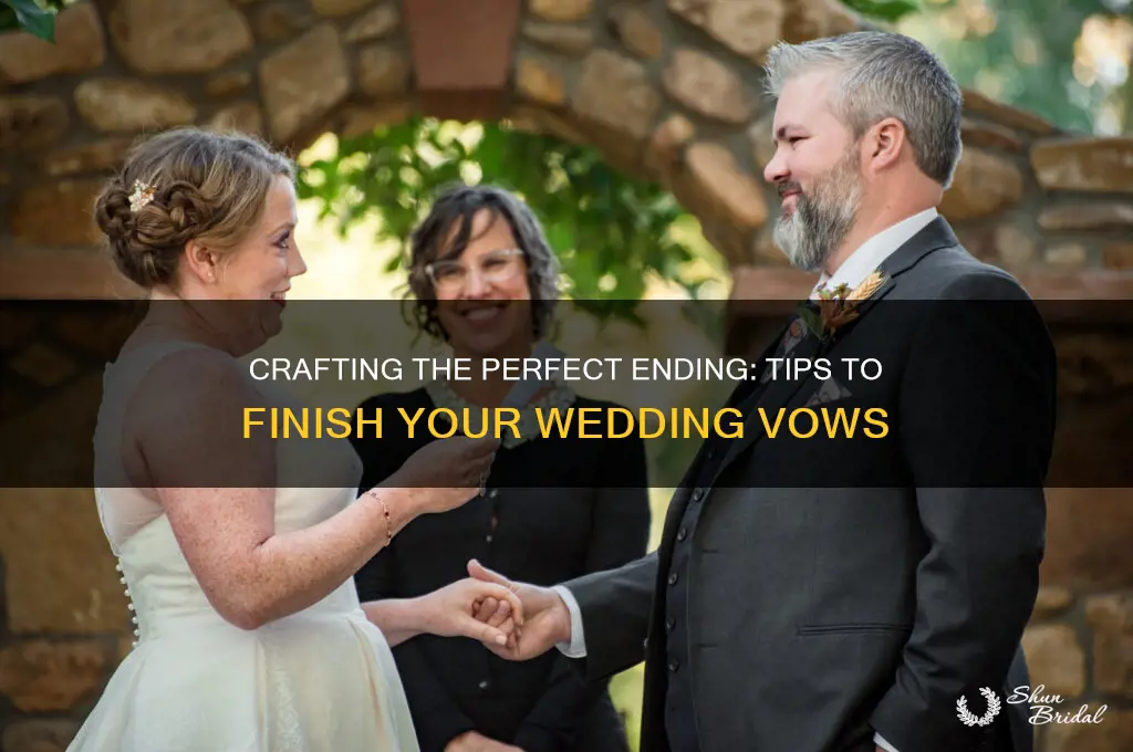 Crafting The Perfect Ending: Tips To Finish Your Wedding Vows | ShunBridal