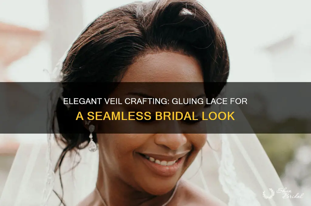 Elegant Veil Crafting: Gluing Lace For A Seamless Bridal Look | ShunBridal