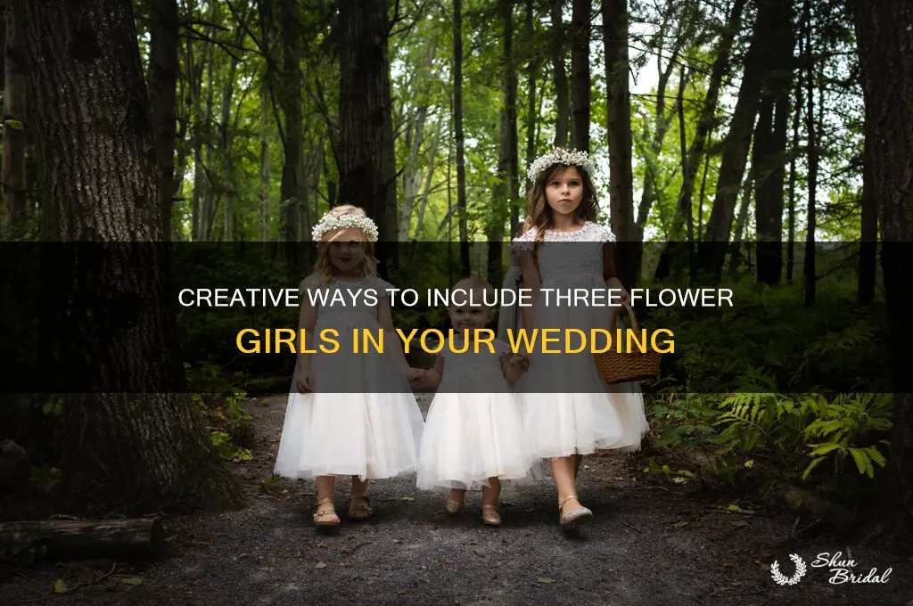 Creative Ways To Include Three Flower Girls In Your Wedding | ShunBridal