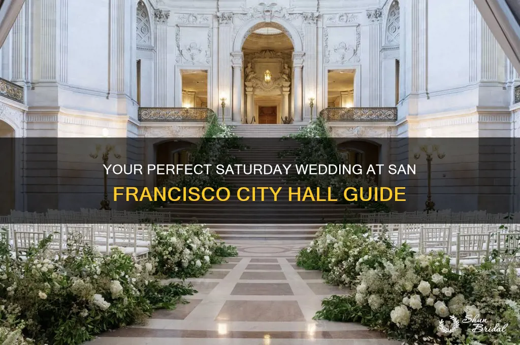 Your Perfect Saturday Wedding At San Francisco City Hall Guide | ShunBridal