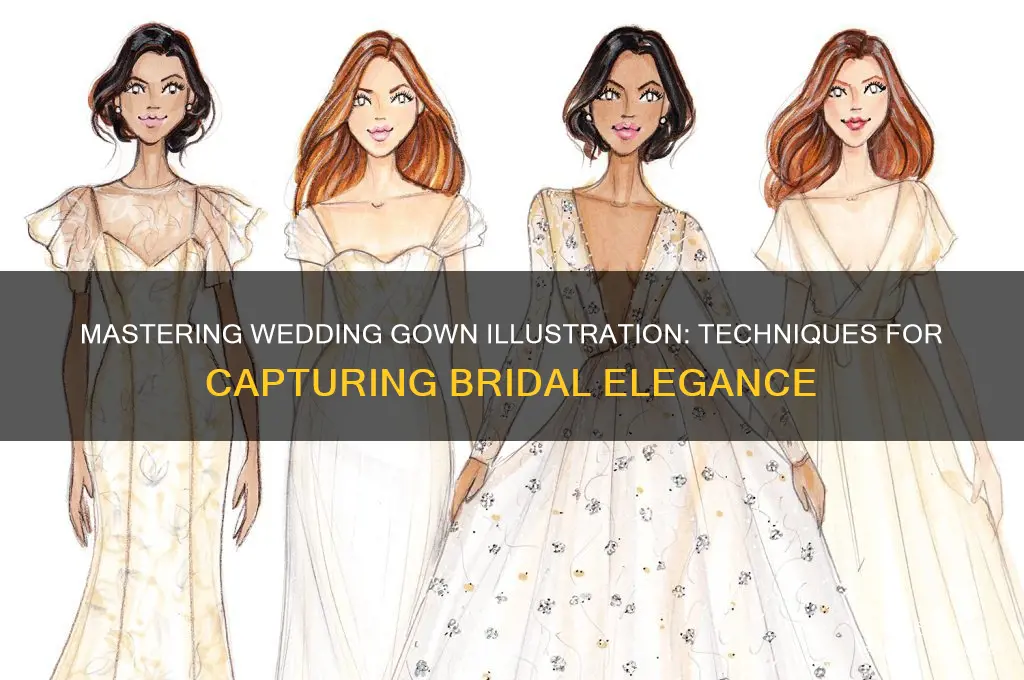 Mastering Wedding Gown Illustration: Techniques For Capturing Bridal ...