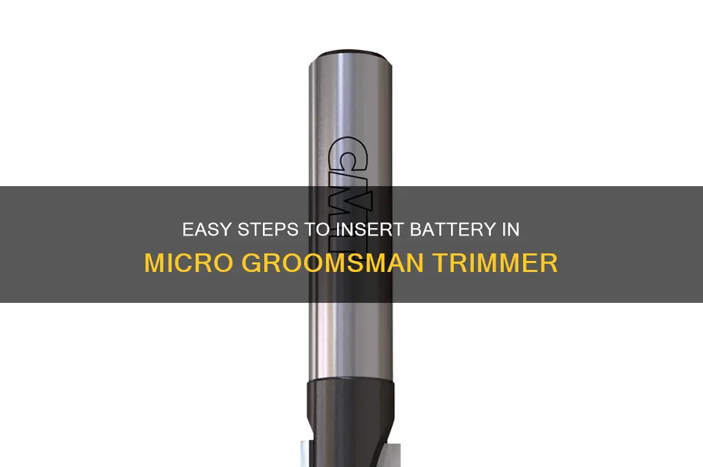 Easy Steps To Insert Battery In Micro Groomsman Trimmer | ShunBridal