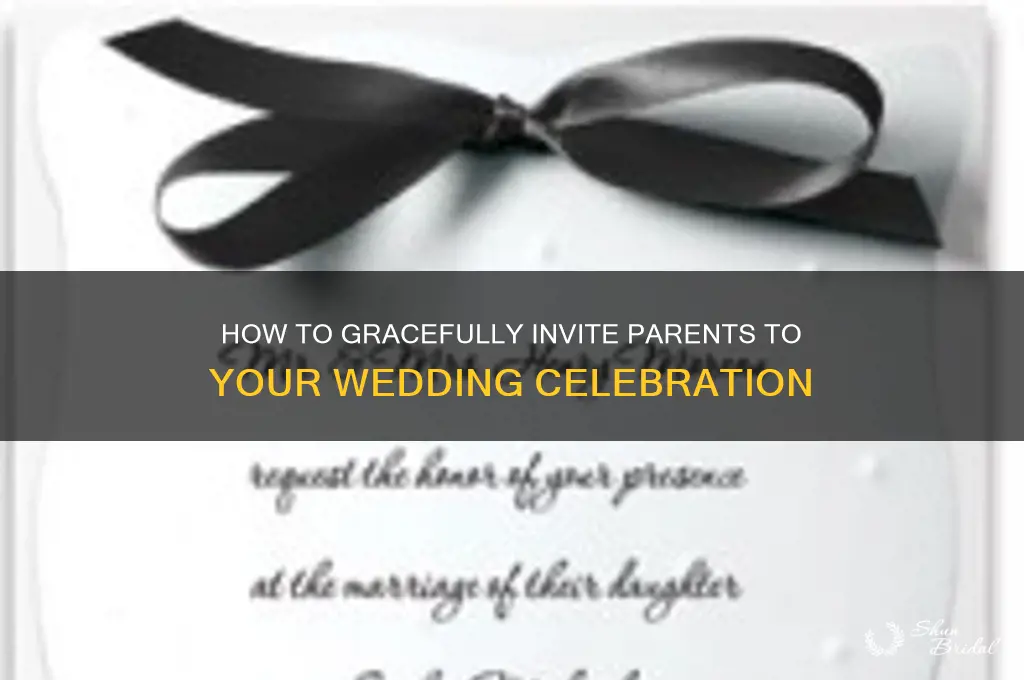 How To Gracefully Invite Parents To Your Wedding Celebration | ShunBridal