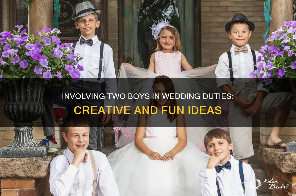 Involving Two Boys In Wedding Duties: Creative And Fun Ideas | ShunBridal