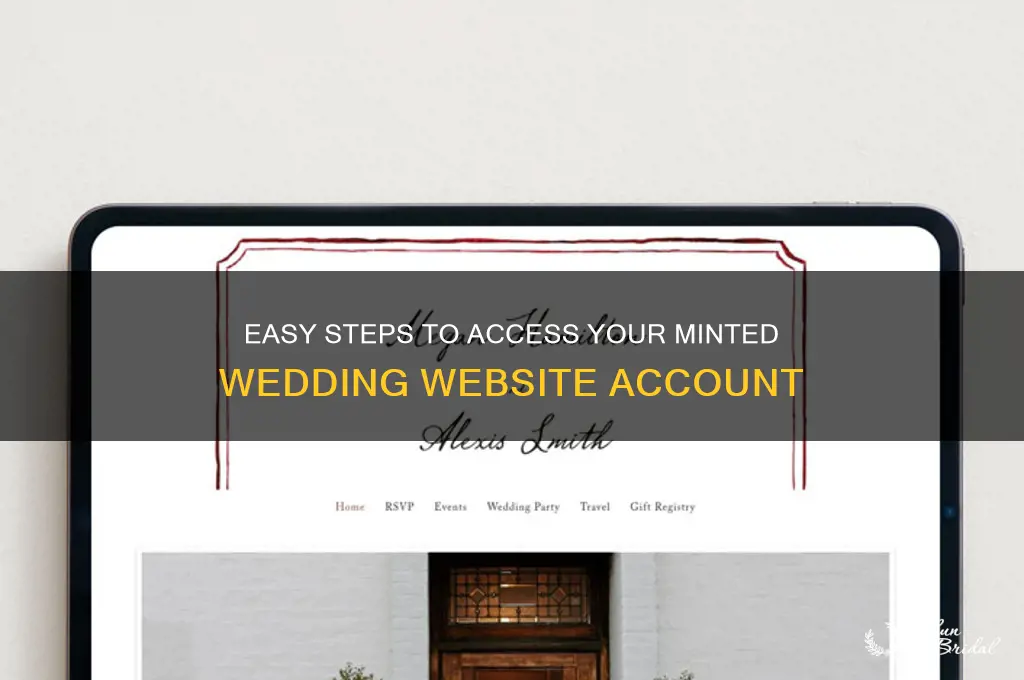 Easy Steps To Access Your Minted Wedding Website Account | ShunBridal