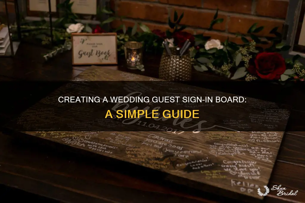 Creating A Wedding Guest Sign-In Board: A Simple Guide | ShunBridal