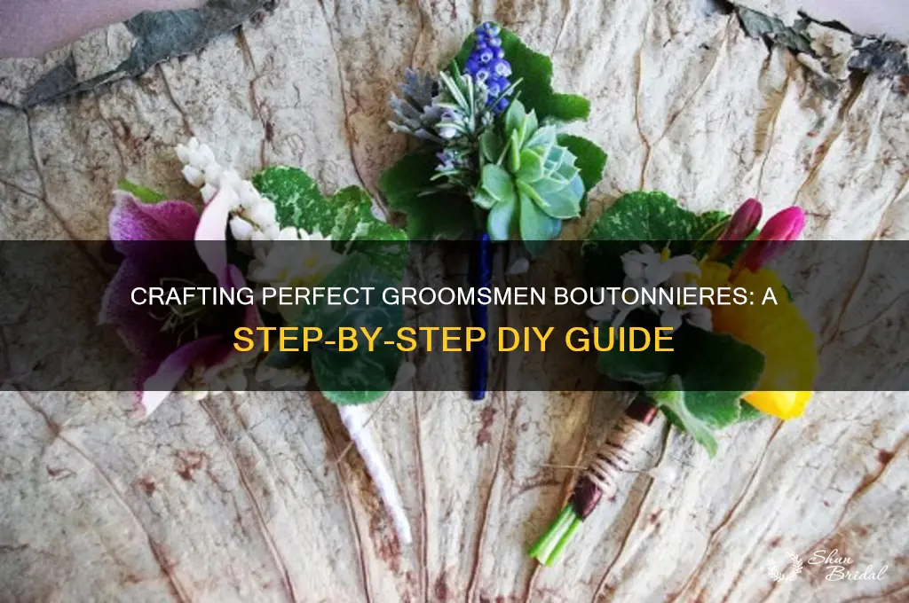 Crafting Perfect Groomsmen Boutonnieres: A Step-By-Step Diy Guide ...