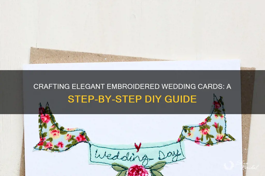 Crafting Elegant Embroidered Wedding Cards: A Step-By-Step Diy Guide ...
