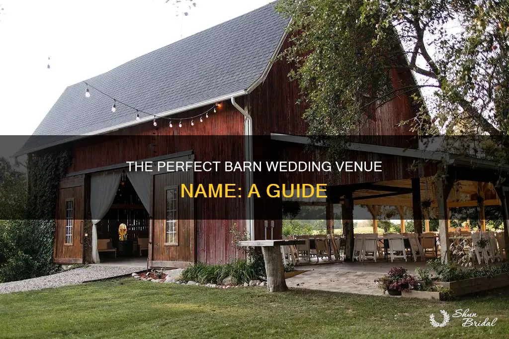 The Perfect Barn Wedding Venue Name: A Guide | ShunBridal