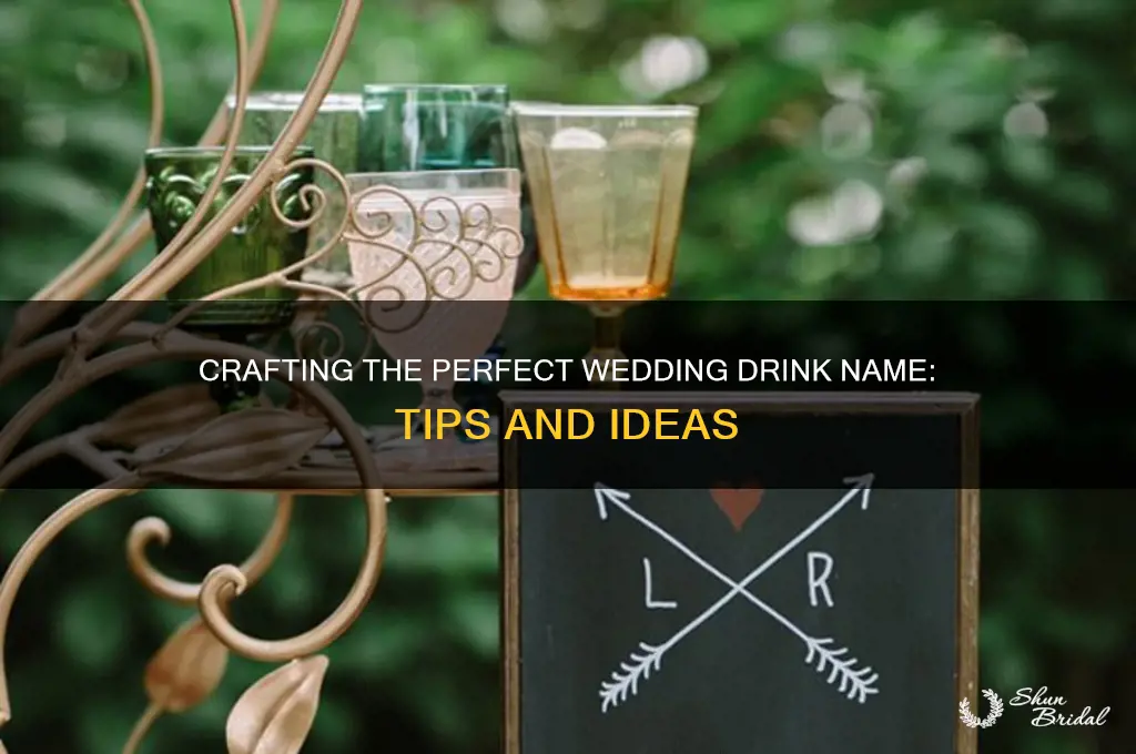 Crafting The Perfect Wedding Drink Name: Tips And Ideas | ShunBridal