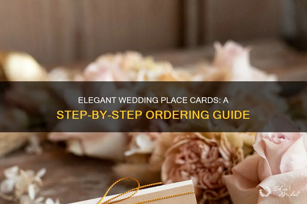 Elegant Wedding Place Cards: A Step-By-Step Ordering Guide | ShunBridal