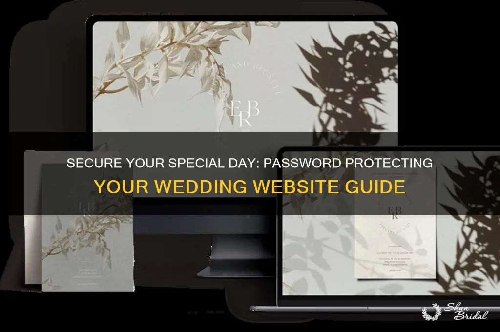 Secure Your Special Day: Password Protecting Your Wedding Website Guide ...