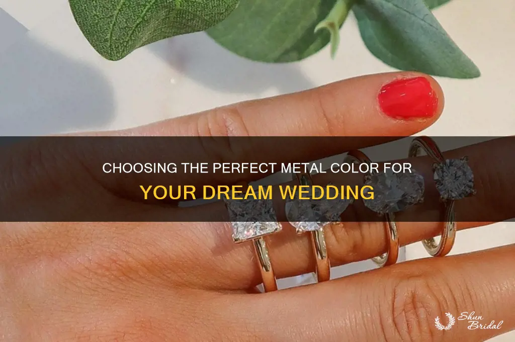 Choosing The Perfect Metal Color For Your Dream Wedding | ShunBridal