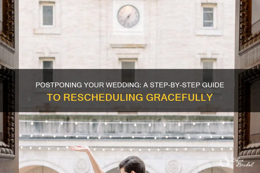 Postponing Your Wedding: A Step-By-Step Guide To Rescheduling ...