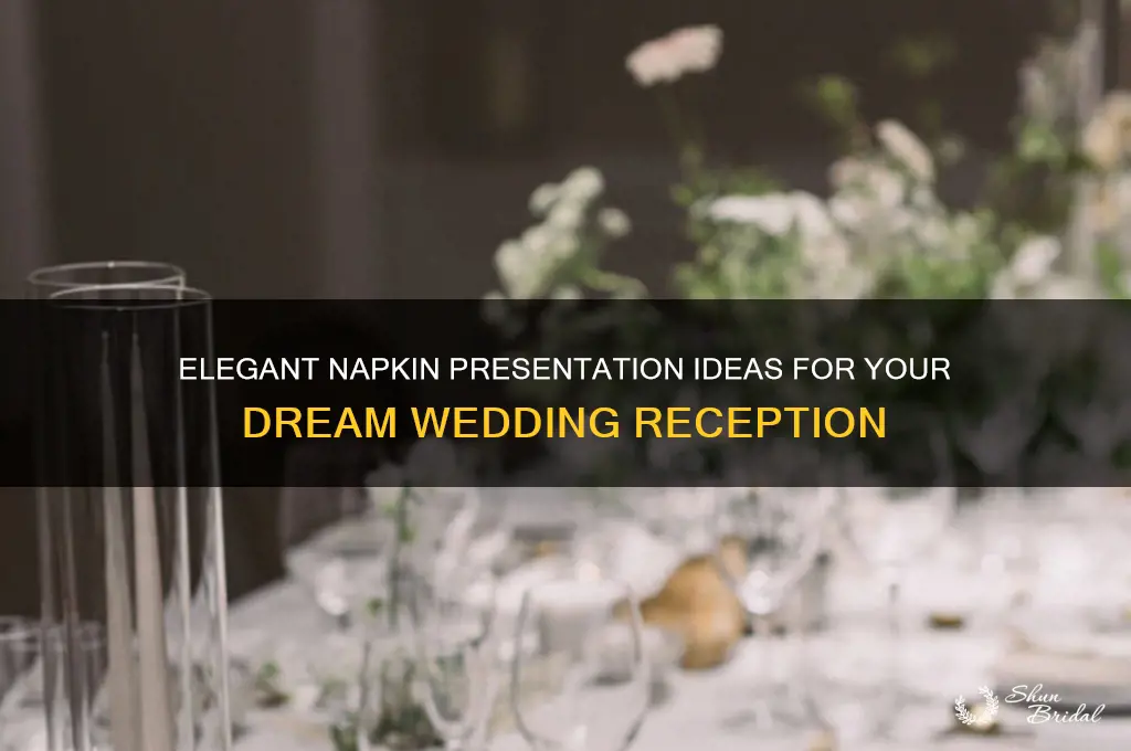 Elegant Napkin Presentation Ideas For Your Dream Wedding Reception ...