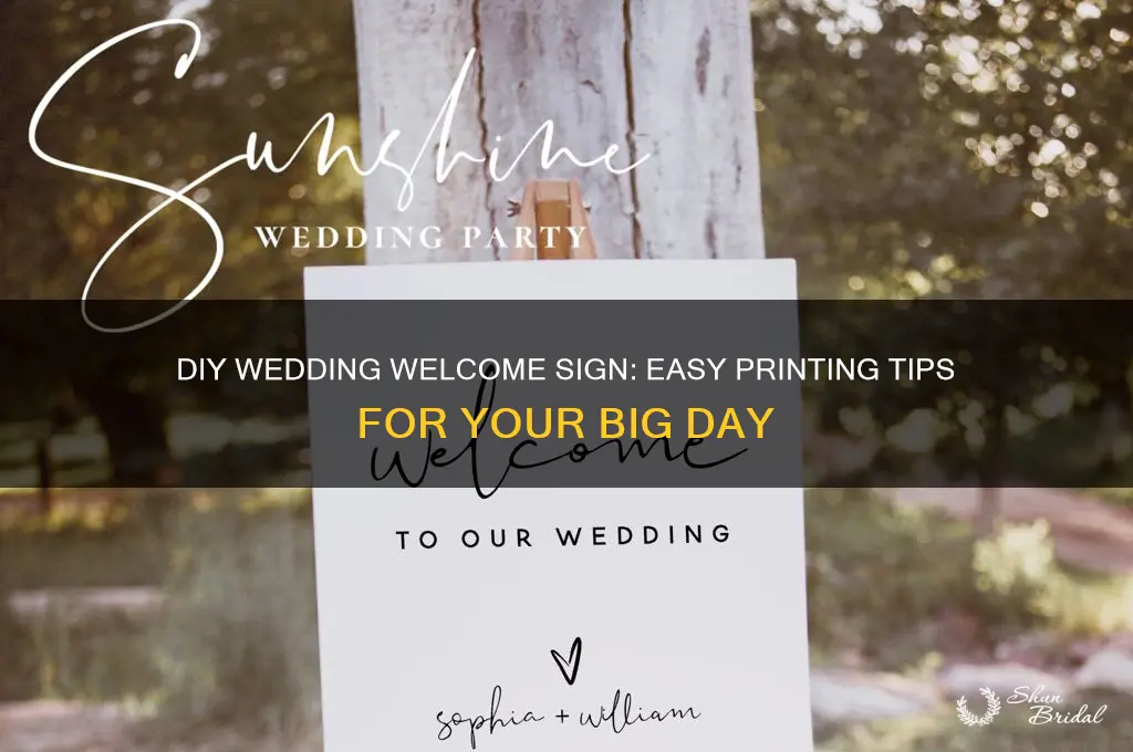 Diy Wedding Welcome Sign: Easy Printing Tips For Your Big Day | ShunBridal
