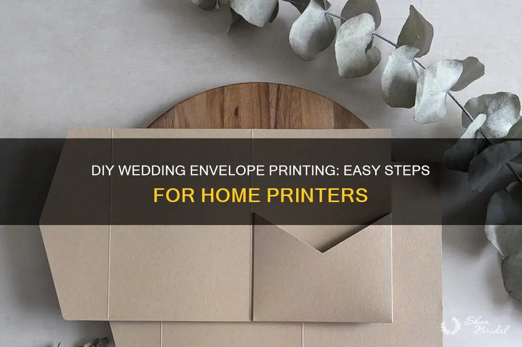 Diy Wedding Envelope Printing: Easy Steps For Home Printers | ShunBridal