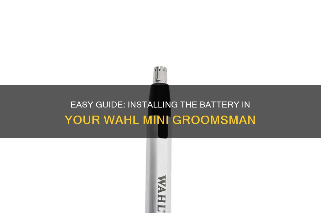 Easy Guide: Installing The Battery In Your Wahl Mini Groomsman | ShunBridal