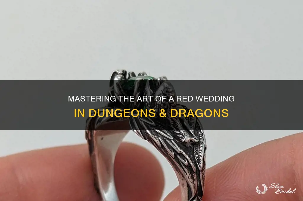 Mastering The Art Of A Red Wedding In Dungeons & Dragons | ShunBridal