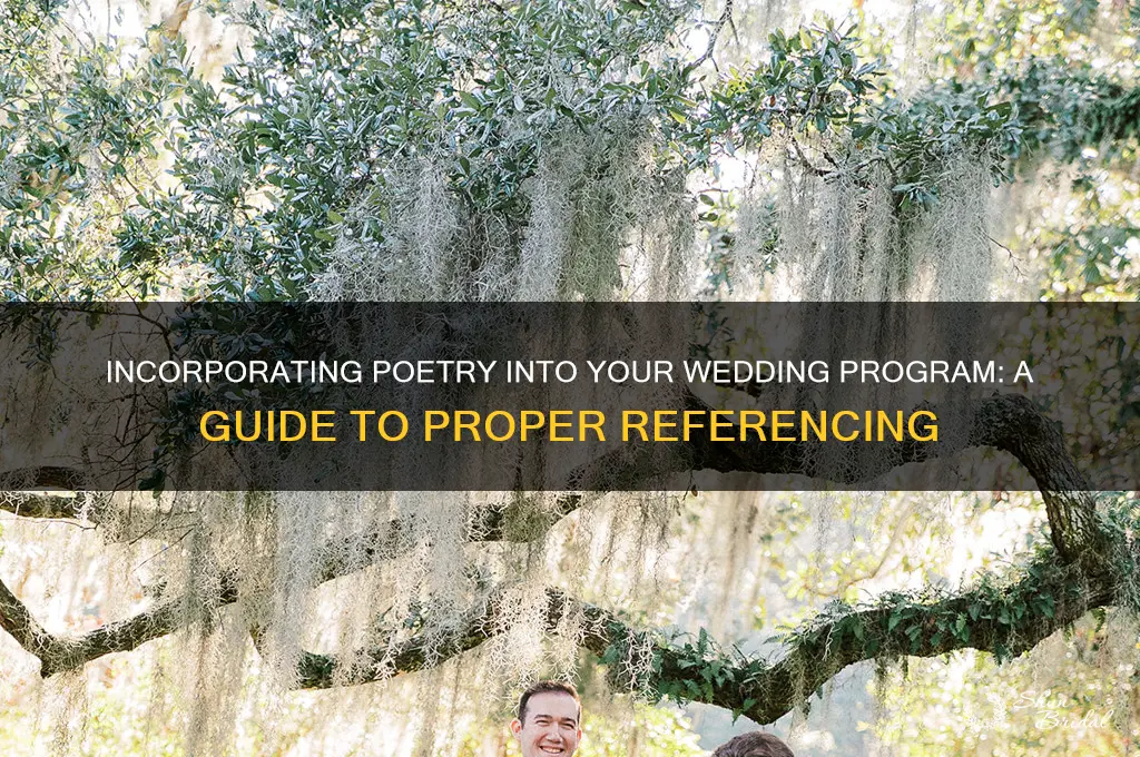 Incorporating Poetry Into Your Wedding Program: A Guide To Proper ...