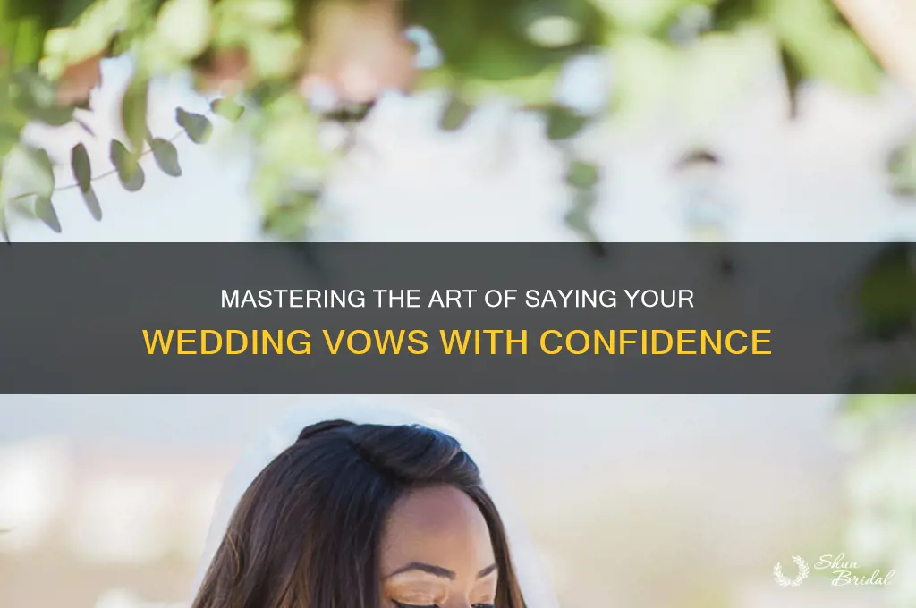 Mastering The Art Of Saying Your Wedding Vows With Confidence | ShunBridal