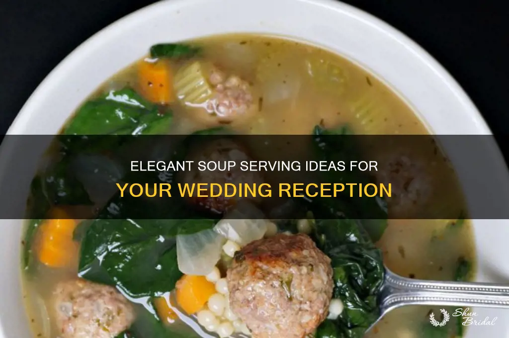 Elegant Soup Serving Ideas For Your Wedding Reception | ShunBridal