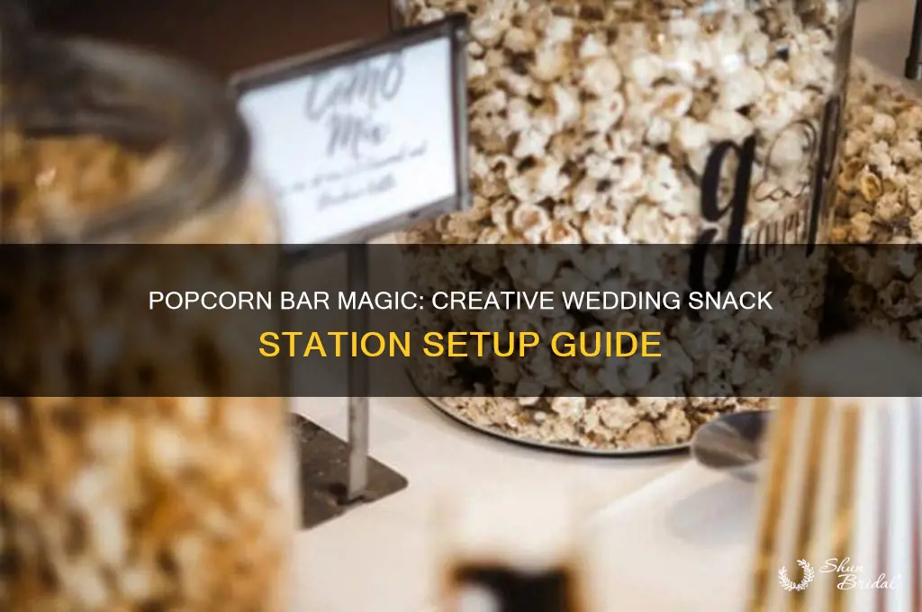 Popcorn Bar Magic: Creative Wedding Snack Station Setup Guide | ShunBridal