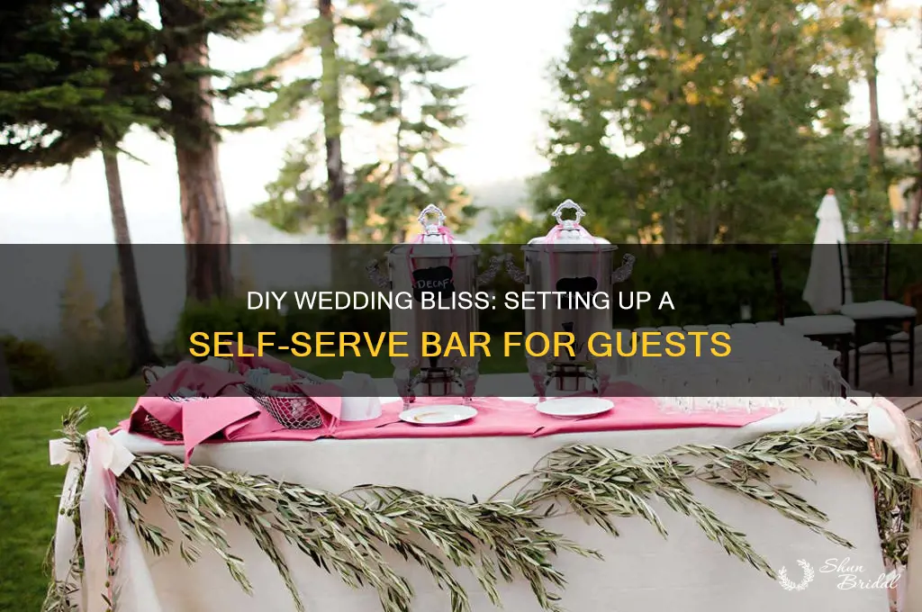 Diy Wedding Bliss: Setting Up A Self-Serve Bar For Guests | ShunBridal
