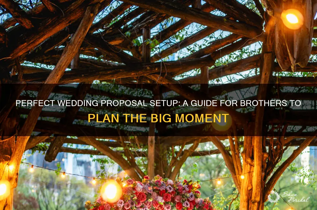 Perfect Wedding Proposal Setup: A Guide For Brothers To Plan The Big ...
