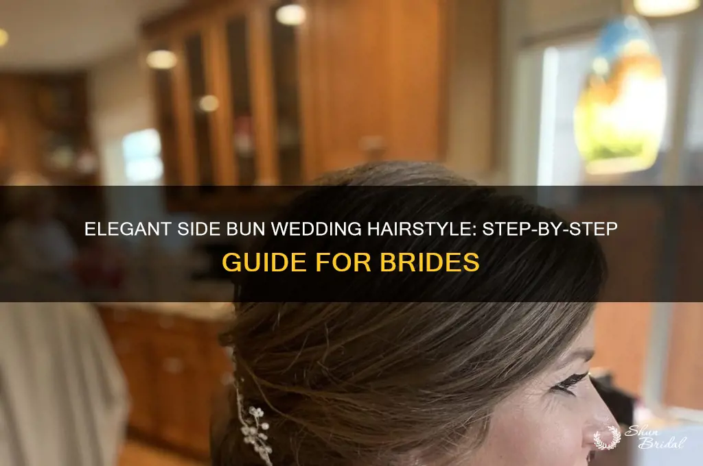 Elegant Side Bun Wedding Hairstyle: Step-By-Step Guide For Brides ...