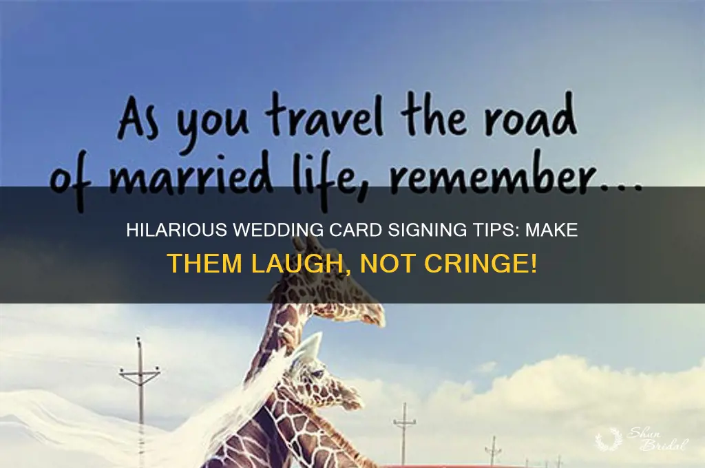 Hilarious Wedding Card Signing Tips: Make Them Laugh, Not Cringe ...