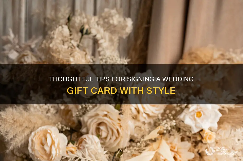 Thoughtful Tips For Signing A Wedding Gift Card With Style | ShunBridal