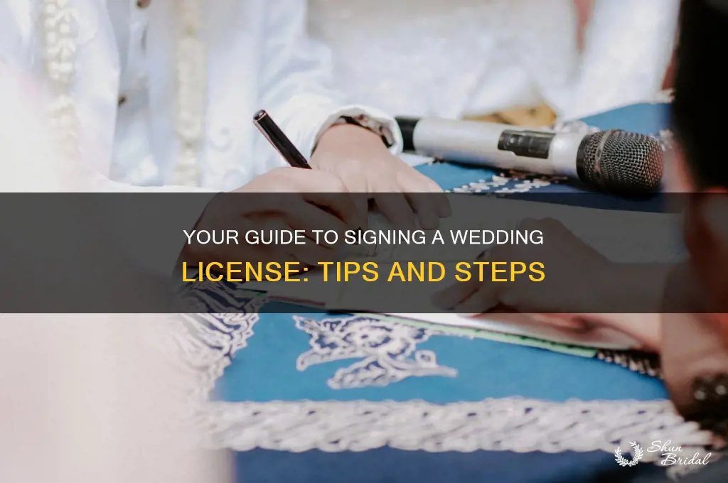 Your Guide To Signing A Wedding License: Tips And Steps | ShunBridal