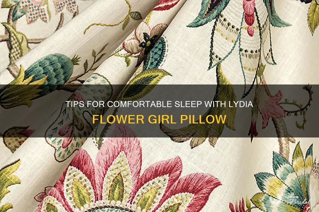 Tips For Comfortable Sleep With Lydia Flower Girl Pillow | ShunBridal