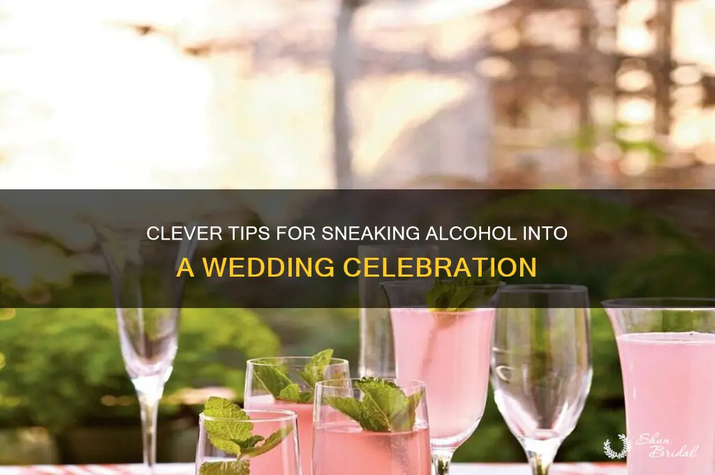 Clever Tips For Sneaking Alcohol Into A Wedding Celebration | ShunBridal