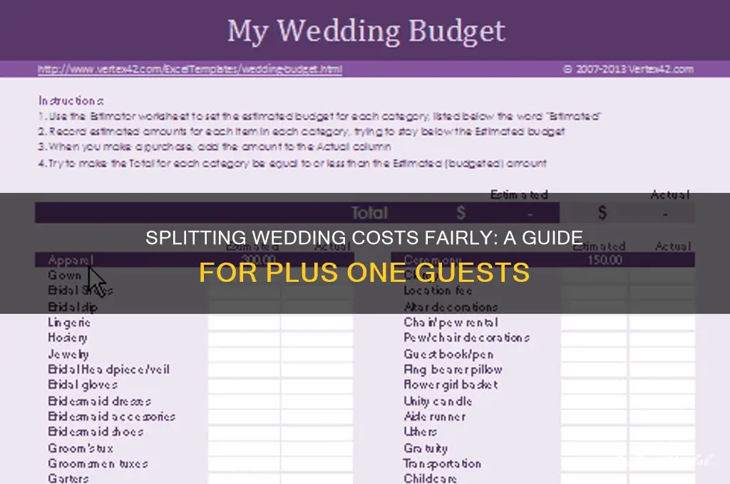 Splitting Wedding Costs Fairly: A Guide For Plus One Guests | ShunBridal